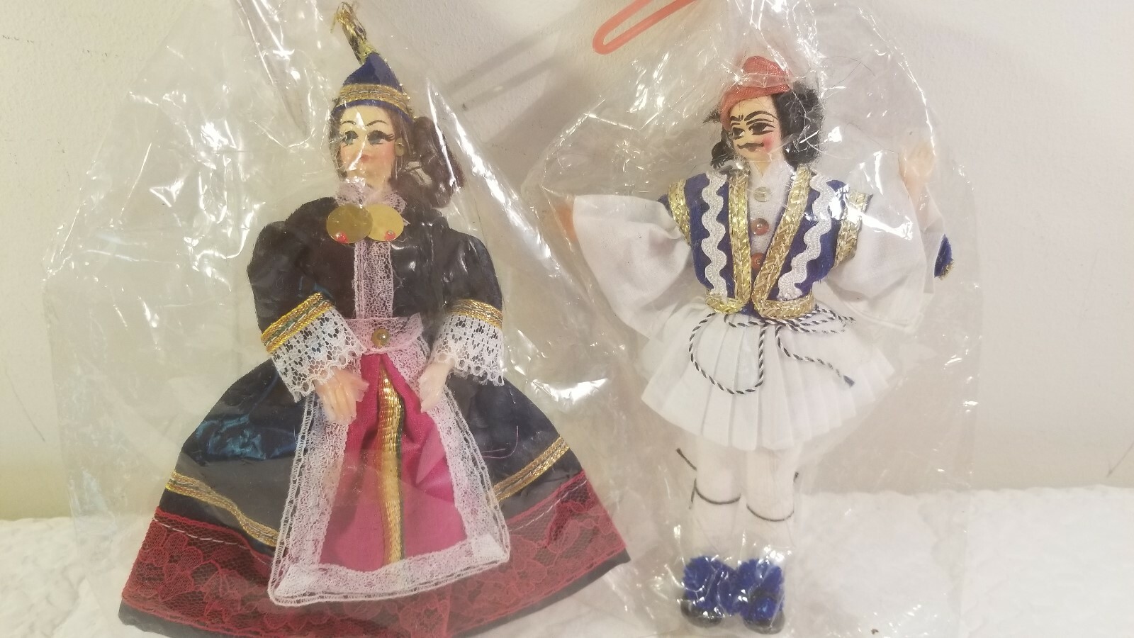 VTG 60's Greek Souvenir Greece International Dolls, Elaborate Costume ...