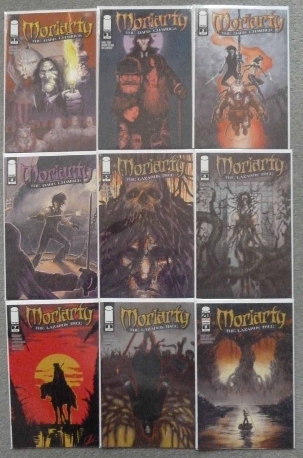 MORIARTY #1-9 SET..COREY/DIECIDUE..IMAGE 2011 1ST PRINT..VFN+..SHERLOCK ...