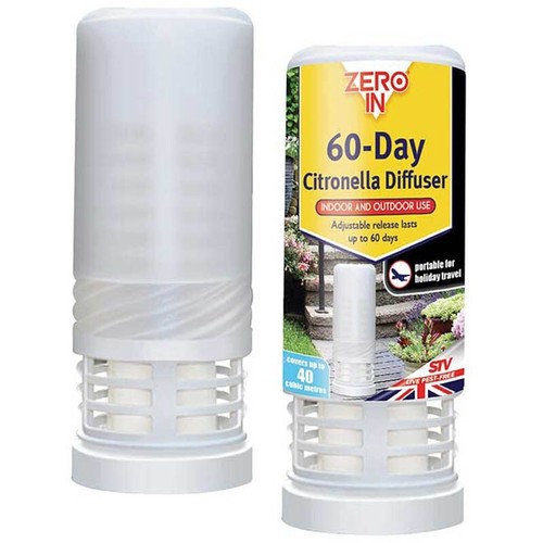 Zero In Citronella Diffusers Portable Fly Insect Killer Repellent 60 ...