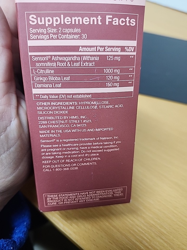 New Hers Desire Libido Supplement Boost Sensation Arousal 60 Capsules ...