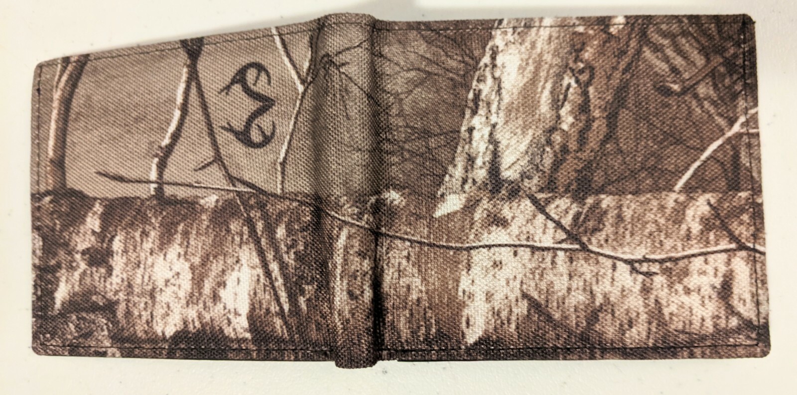 NEW Men's Realtree RFID Blocking CAMO Canvas Genuine LEATHER Black ...