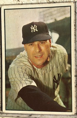 YANKEES VIC RASCHI 1953 BOWMAN COLOR 27 AUTOGRAPH AUTO BEAUTIFUL | eBay