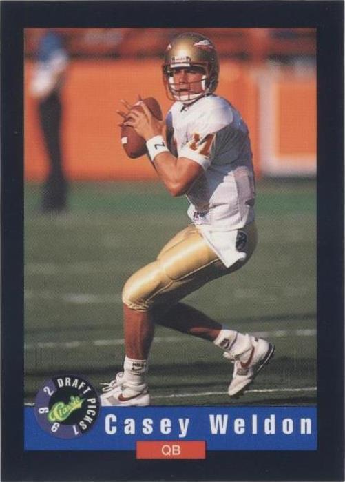 Las mejores ofertas en 1992 Classic Draft Picks Casey Weldon #31 | eBay