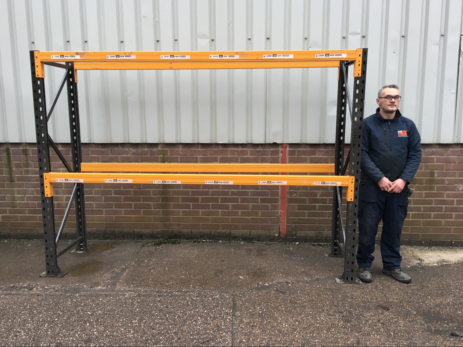 Link 51 Pallet Racking Warehouse Shelving 2 Tonne 2.7m Beams, 700mm X 2 ...