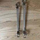 VTG Sears COMPANION Wrench 2 Pc Double Offset Box End USA 3/4-11/16 + 7 ...