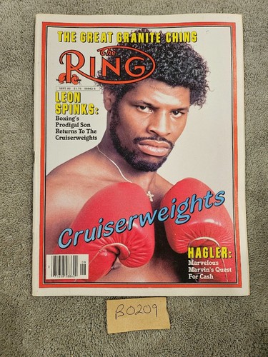 THE RING MAGAZINE / SEPTEMBER 1982 / LEON SPINKS / MARVELOUS MARVIN ...