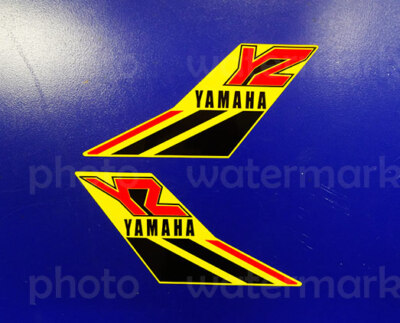 1984 Yamaha YZ490 2pc graphics decals stickers tank perforated kit 84 ...