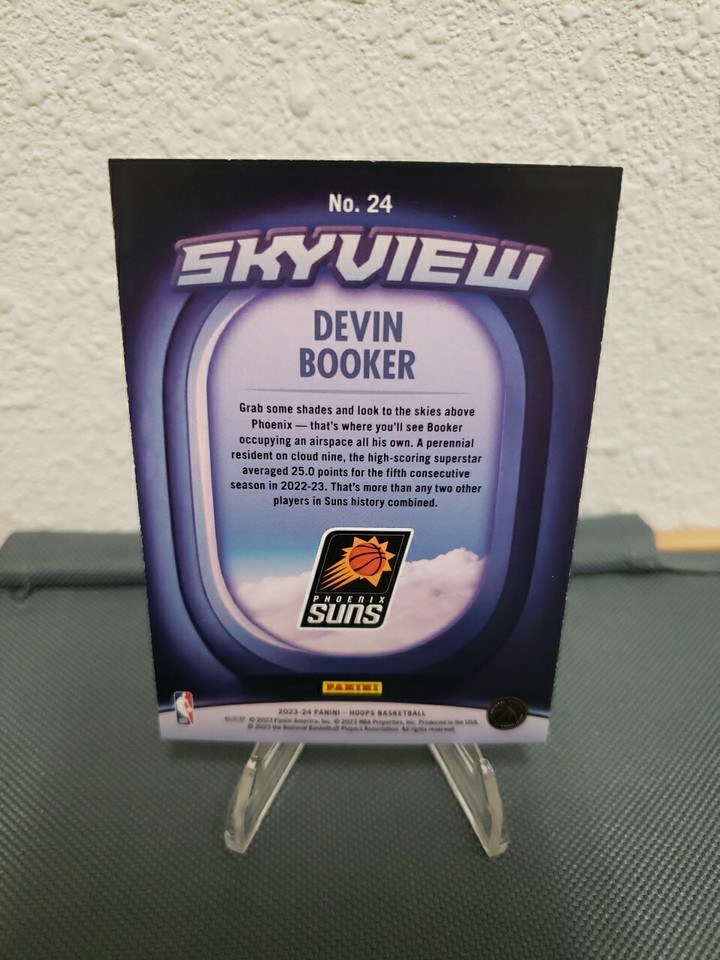Devin Booker #24 Skyview Holo 2023-24 Panini NBA Hoops Phoenix Suns | eBay