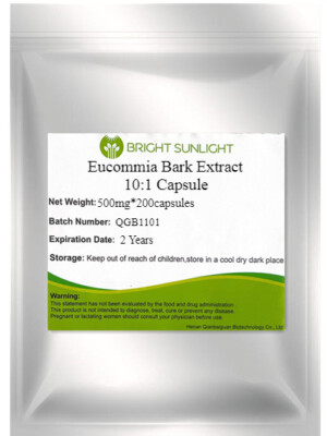 Organic Eucommia Bark Extract 10:1 Capsule 500mg*200capsules | eBay