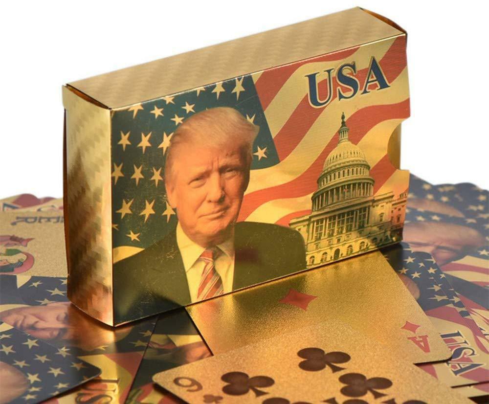 President Donald Trump GOLD Plated Playing Cards GOP Collector's ...