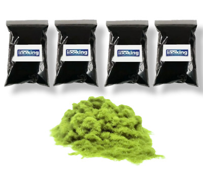 Flock Fibres 1mm - Pistachio Green - Flocking Powder - Bulk 4-5sqm coverage | eBay UK