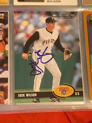 JACK WILSON AUTOGRAPHED SIGNED 2003 DONRUSS CARD PIRATES COA | eBay