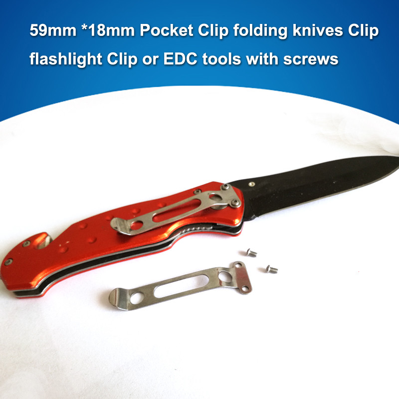 Diverse styles Pocket Clip folding knives Clip flashlight Clip or EDC ...