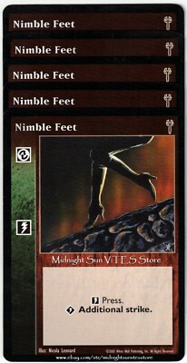 Nimble Feet x4 + 1 Legacies of Blood V:TES VTES Vampire CCG | eBay UK