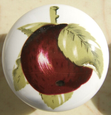 Cabinet Knobs w/ Apple red delicious Fruit Apples | eBay