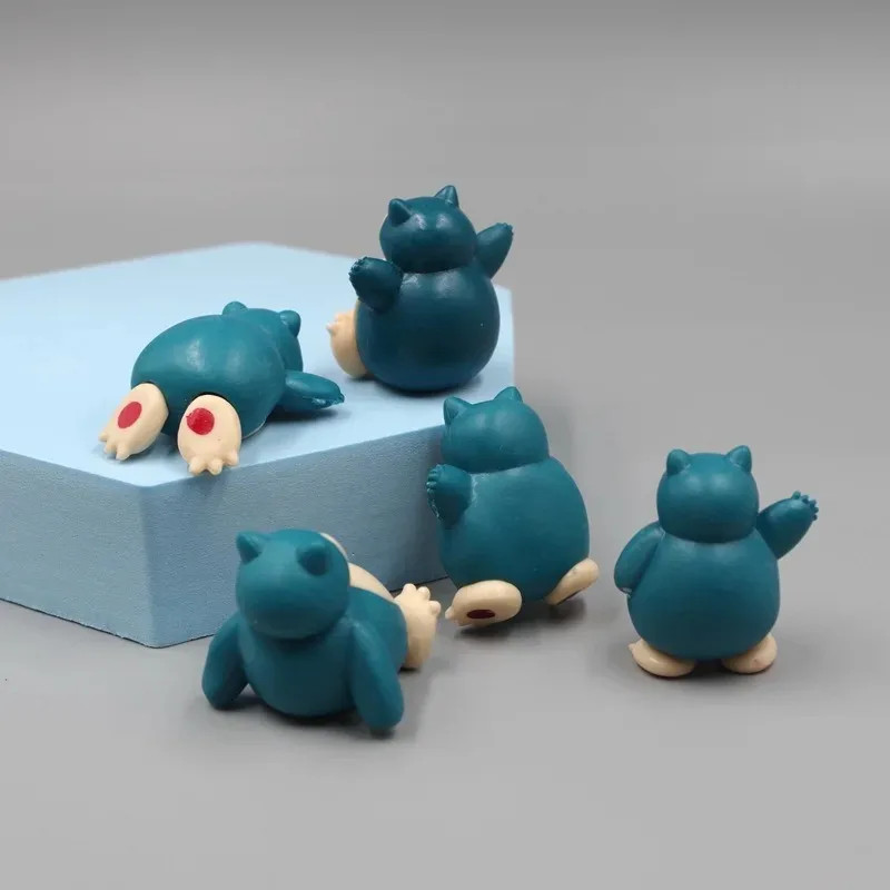 5 Pcs Mini Snorlax Figures Set - Snorlax Toys - Cute Snorlax ...
