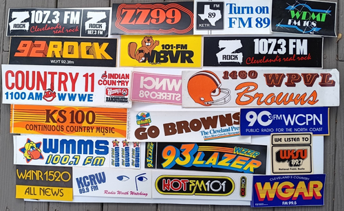 Radio station bumper stickers early 1980s lot of 20 Vintage rare | eBay