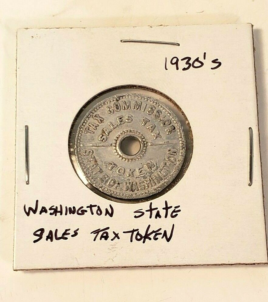 Sales Tax Token, State of Washington, Tax Commission 1930's Carded | eBay