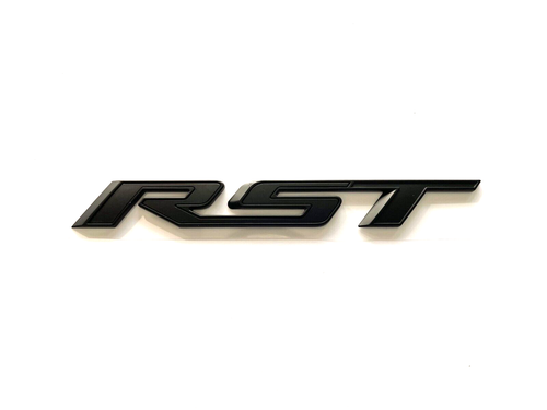 1PC Tailgate RST Emblem Fit 2021-2023 Chevy Sliverado Badge Matte Black ...