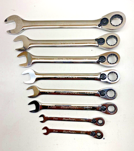 Tools, Blue Point, ratcheting, reversible, 15deg. off-set, combination ...