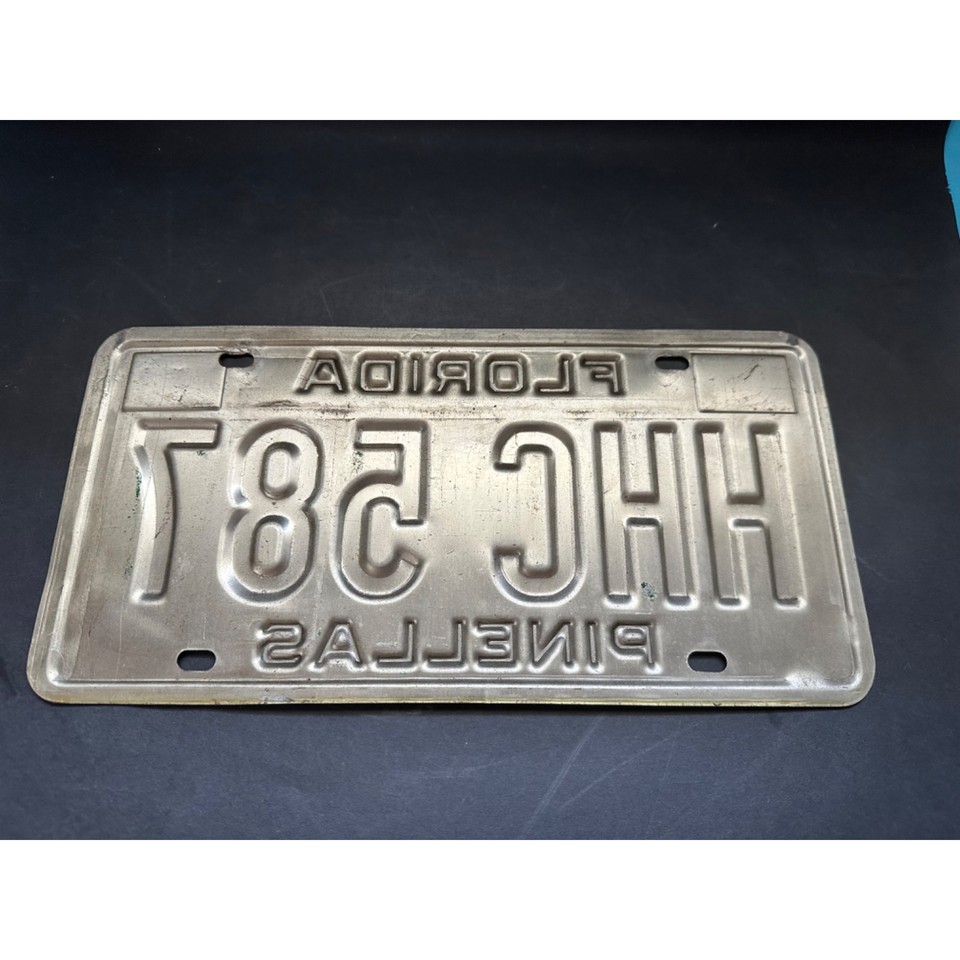 Vintage Florida License Plate PInellas County HHC 587 | eBay