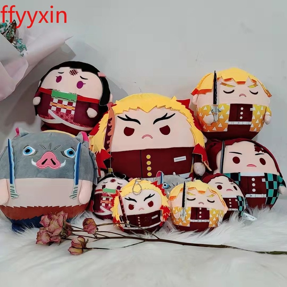 Original Toy Cosplay Demon Slayer Rengoku Kyoujurou Cute Plush Doll ...