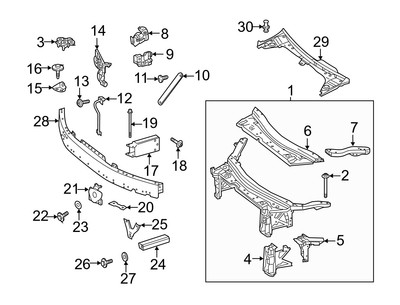 Genuine OEM Radiator Support Panel Brace For Mercedes 2538800064 | eBay