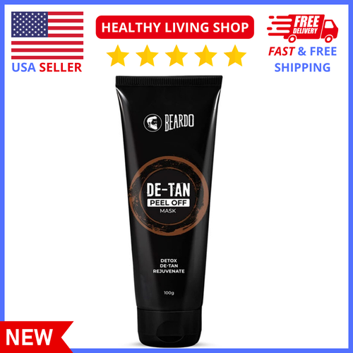 Skin Brightening De-Tan Peel Off Face Mask for Men - 100g, Tan Removal ...