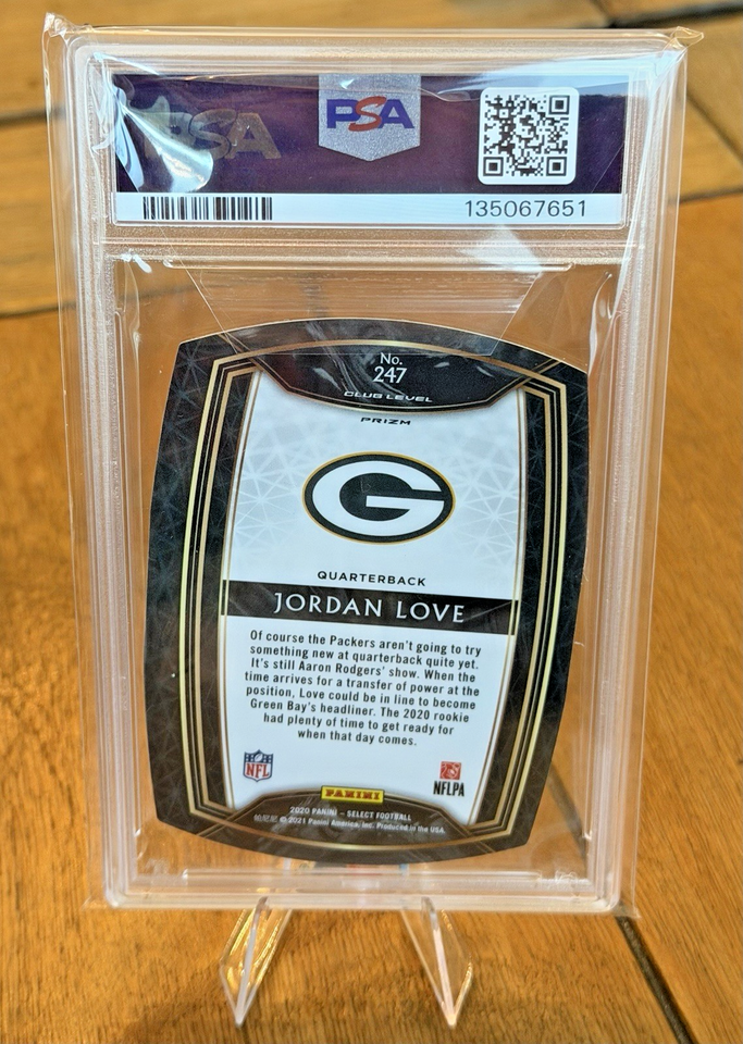 2020 Panini Select - Club Level Jordan Love #247 Tri-Color Prizm Die ...