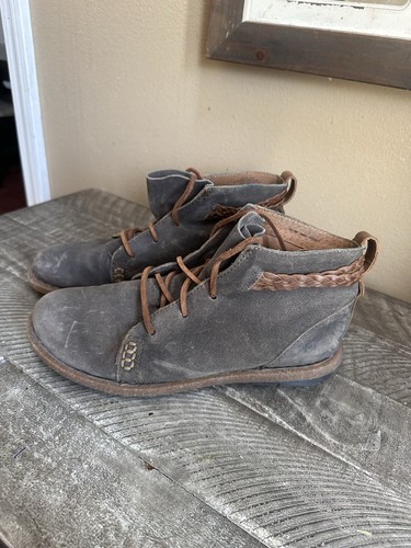 Børn Boc Concept Womens Shoes Gray Brown 10 M Temple Leather Ankle ...