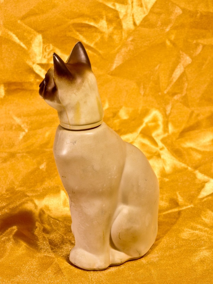 70'S Avon COTILLION COLOGNE Siamese Cat Blue Rhinestone Eyes Vintage | eBay