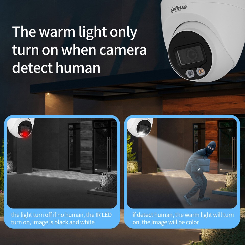 Dahua 8mp Full Color IP Camera 4K WizSense Smart Dual Light IPC ...