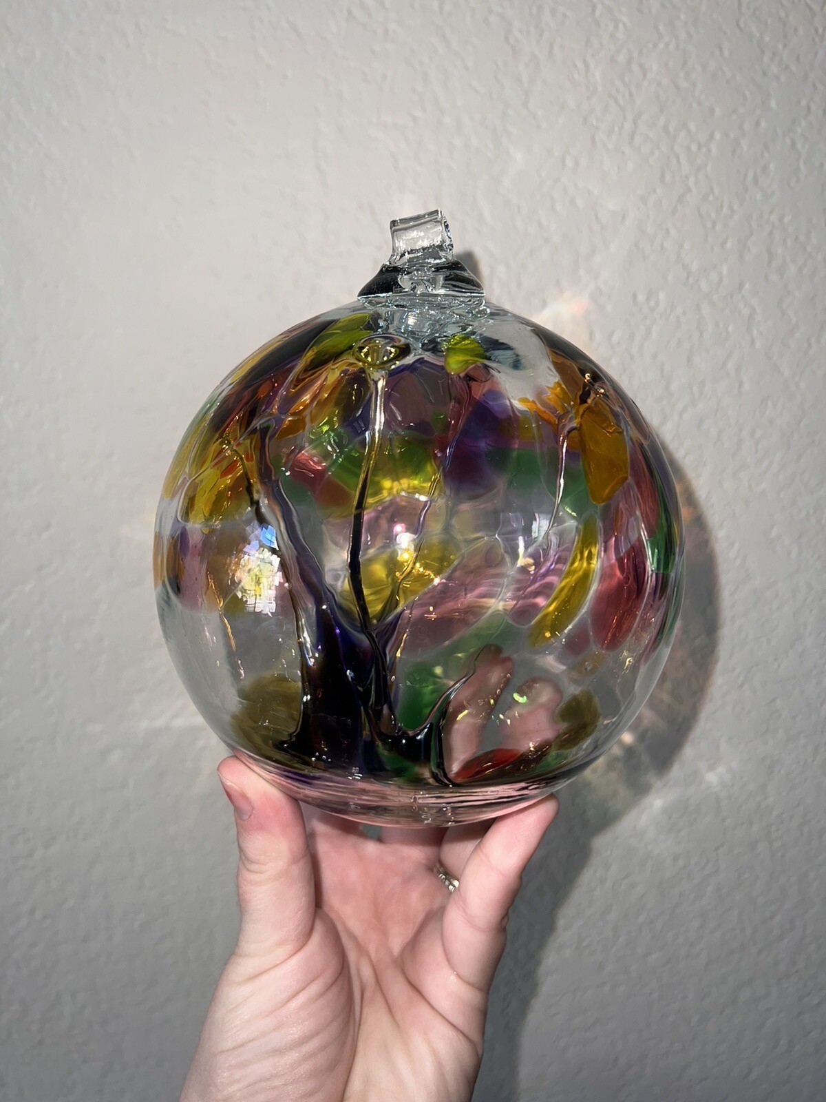 Kitras Art Glass Ornament 6” Tree Of Life | eBay