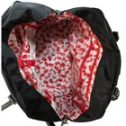 FOXY JEANS woman duffle gym bag handbag crossbody red black white ...