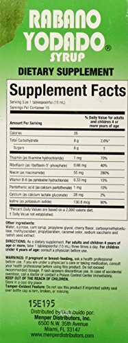 Rabano Yodado Syrup 8 Oz. Jarabe, Dietary Supplement 42279141084| eBay