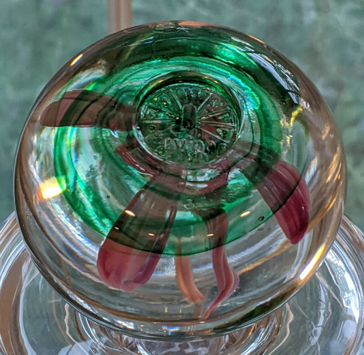 Elwood Indiana Peacock Glassworks Crimped Pink Tulips Glass Paperweight ...