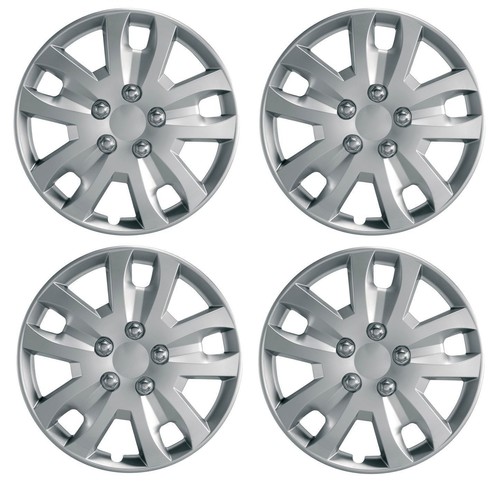 Set of 4 Wheel Trims / Hub Caps 15" Covers fits Nissan Micra Note ...