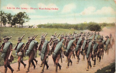 Life in the Army - Heavy Marching Order postcard PC 3.1 | eBay