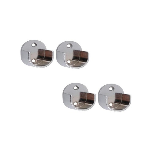 4x Window Curtain Recess Wall Bracket Rail Support Curtain Accessories ...