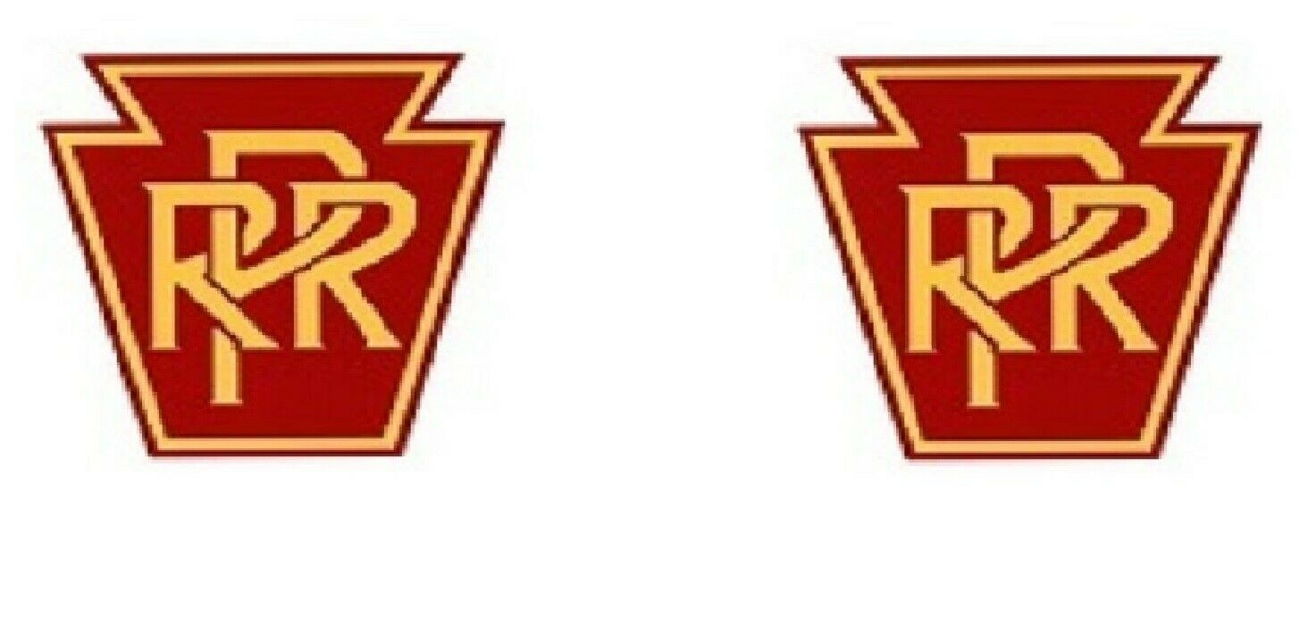 Pennsylvania Railroad PRR HO/O Gauge 1/2"H x 1/2"W PRR 4 Water Slide ...