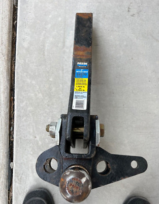 Reese 54970 Adjustable Hitch Bar, 15,000 Lb W/Sway Shank Attachments ...