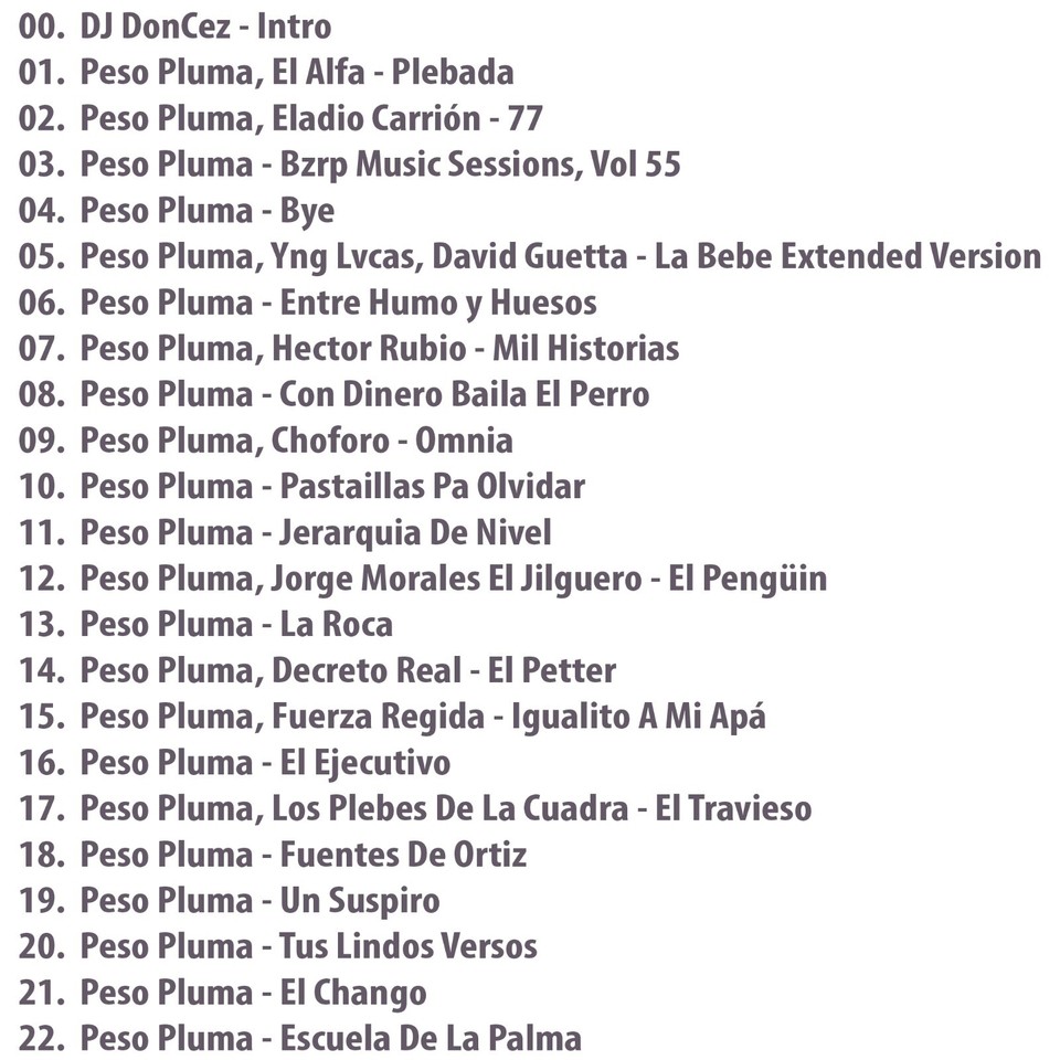 DJ DonCez - Peso Pluma Mega Hits 3 | eBay
