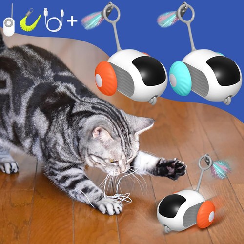 Pet Cat Toys Intelligent Sports Car Remote Control Electric Cat Toy ...