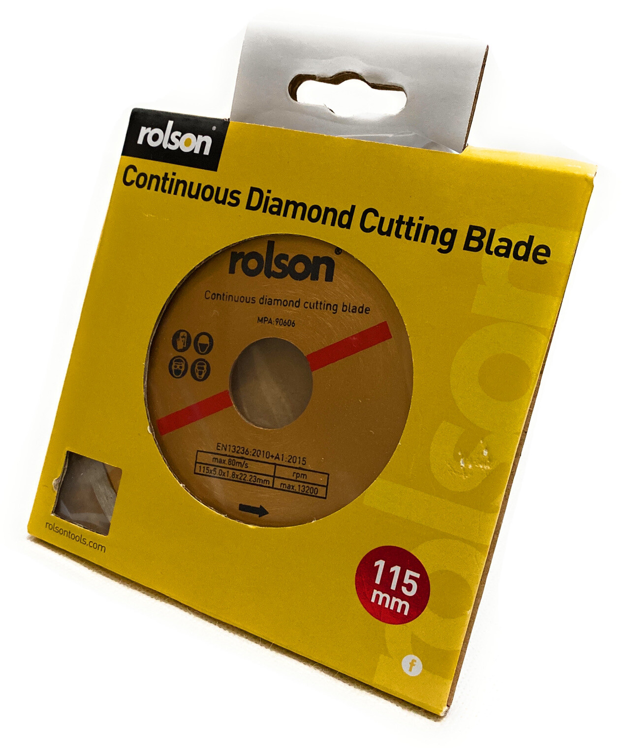 X2 Rolson Diamond Tipped Cutting Blade 115mm Dry Cut Angle Grinder ...