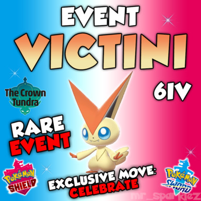NON SHINY VICTINI RARE EVENT BATTLE READY Pokemon Sword Shield | eBay