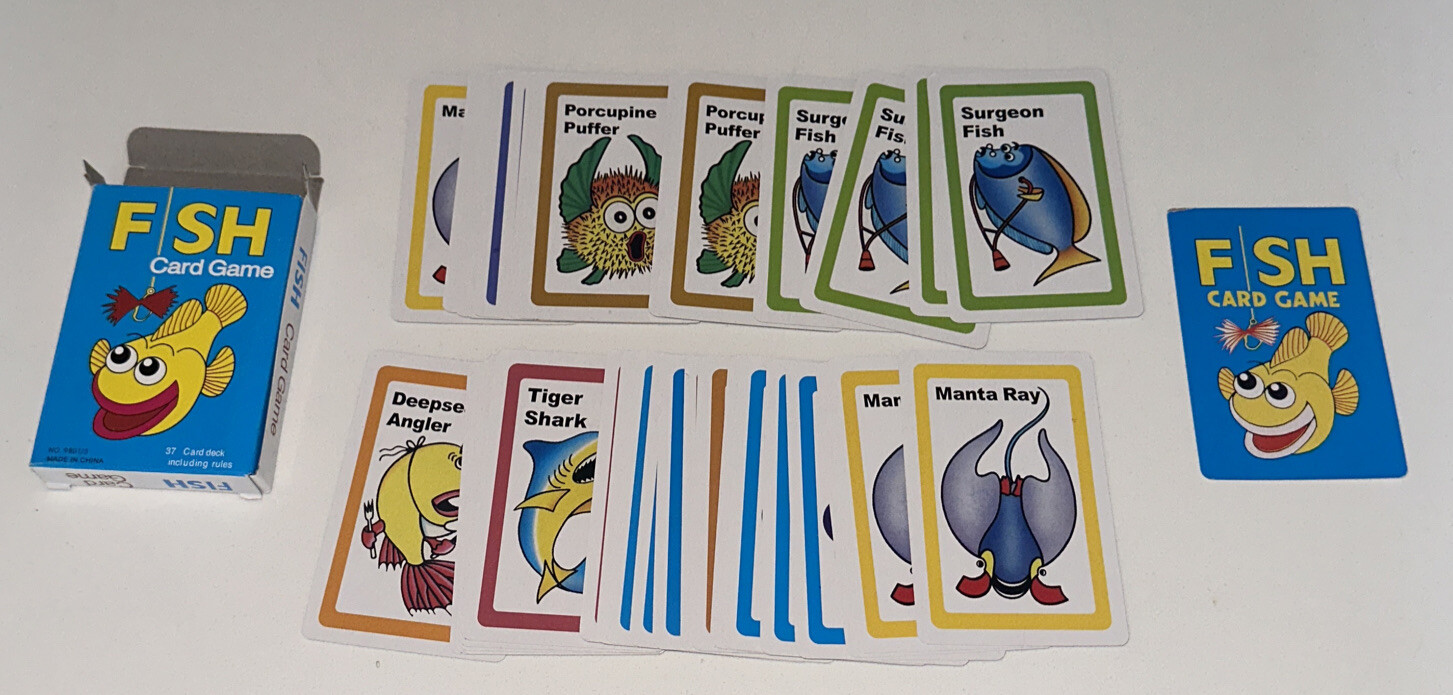Vintage Go Fish Card Game 37 Card Deck including Rules Instructions ...