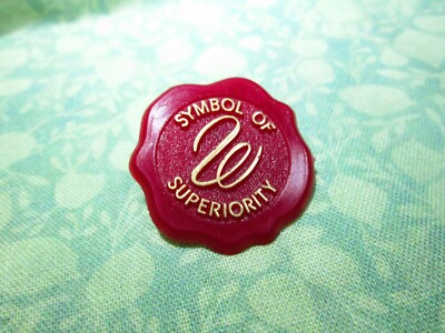 Symbol of Superiority Script 'W' / Red Acrylic Lapel Pin / Hard to Find ...