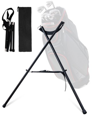 Lightweight Attachable Golf Bag Stand Accessory with Portable Foldable ...