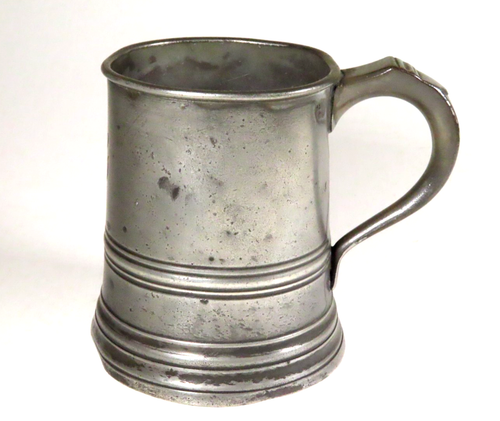 NICE 19TH CENTURY PEWTER PINT MEASURE TANKARD MUG WITH MAKER'S NAME | eBay