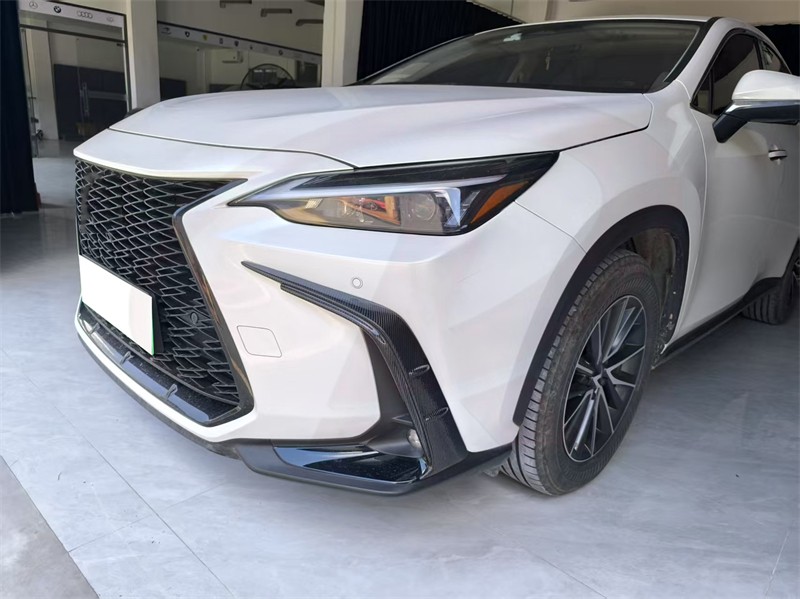 For Lexus NX 2022-2025 Carbon Fiber LH&RH Front Bumper Diffuser Spoiler ...